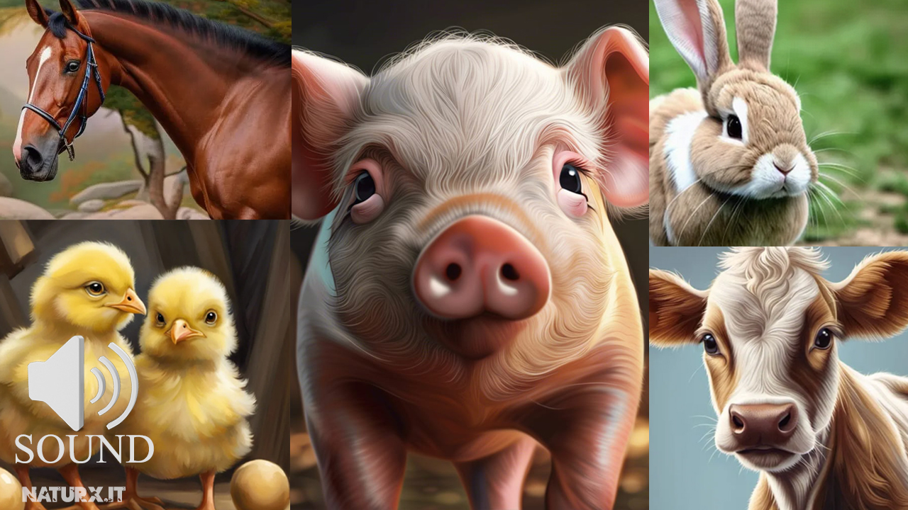 I Versi degli Animali della Fattoria | FARM ANIMAL Sounds – Naturx